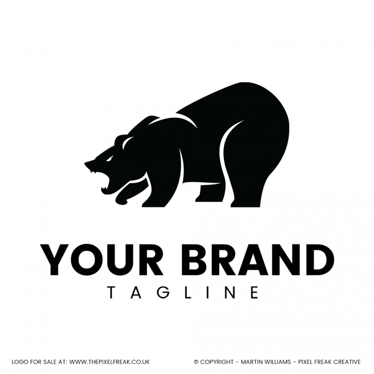 Grizzly Bear Logo for Sale | Ready to Buy Bear Emblem